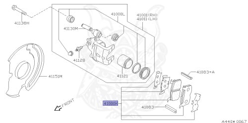 AY040-NS019 - Nissan - DISC BRAKE PAD KIT - Nengun Performance
