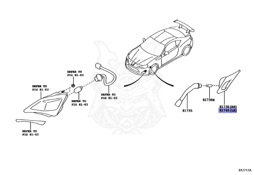 SU003-02539 - Toyota - Side Marker Light - Clear - LH - Nengun Performance