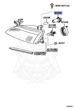 90075-60004 - Toyota - CLEARANCE LAMP SOCKET - Nengun Performance