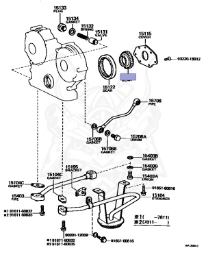 15121-38020 - Toyota - GEAR, OIL PUMP DRIVE - Nengun Performance