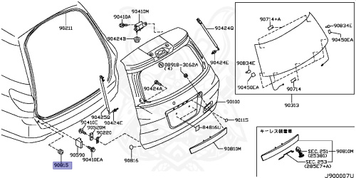 90878-WL010 - Nissan - RUBBER BUMPER - Nengun Performance
