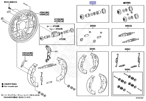 04474-52140 - Toyota - REAR WHEEL CYLINDER KIT - Nengun Performance