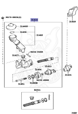 31410-22320 - Toyota - Cylinder Assy, Clutch Master - Nengun Performance