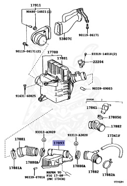 17893-62070 - Toyota - INTAKE AIR RESONATOR - Nengun Performance