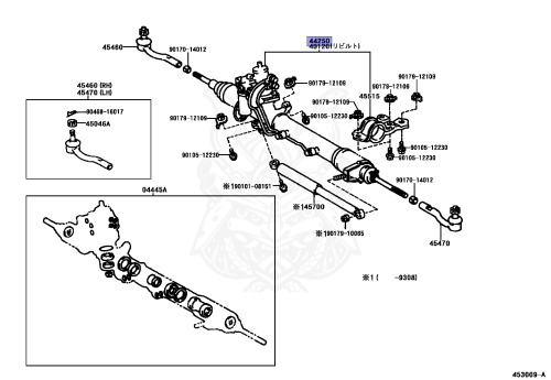 44250-30010 - Toyota - POWER STEERING GEAR ASSY - Nengun Performance