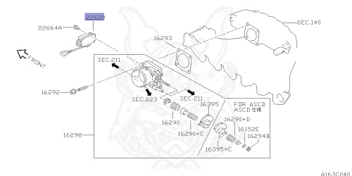 22620-02U11 - Nissan - Throttle Position Switch - Nengun Performance