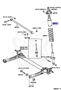 48341-16100 - Toyota - REAR SPRING BUMPER - Nengun Performance