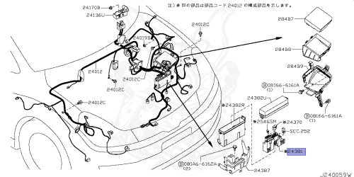 24381-C9900 - Nissan - HOUSING, FUSIBLE LINK HOLDER - Nengun Performance