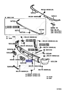 52111-60370 - Toyota - BAR, FRONT BUMPER - Nengun Performance