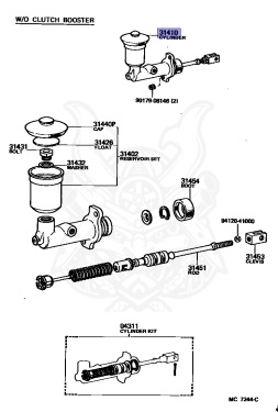 31410-60050 - Toyota - Cylinder Assy, Clutch Master - Nengun Performance