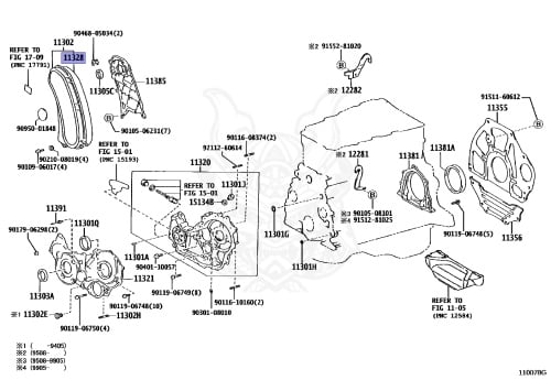 11328-67020 - Toyota - GASKET, TIMING GEAR (OR CHAIN) COVER - Nengun ...