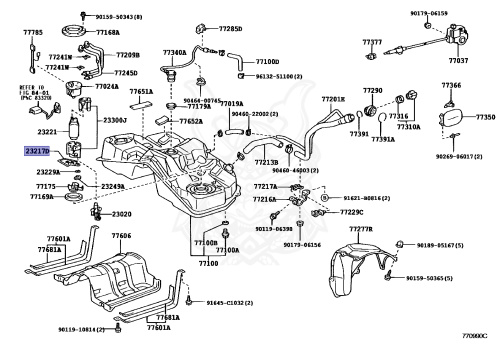 23217-46090 - Toyota - FILTER - Nengun Performance