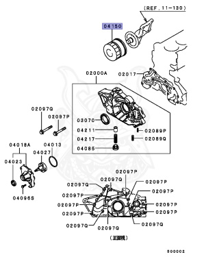 MD031805 - Mitsubishi - Engine oil filter - Nengun Performance