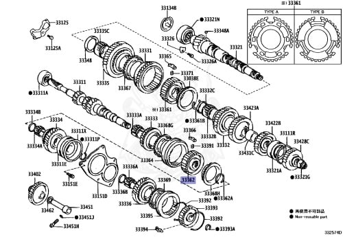33362-12051 - Toyota - HUB, TRANSMISSION CLUTCH, NO.2 - Nengun Performance