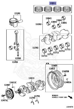 13011-21120 - Toyota - Piston Ring Set - Nengun Performance