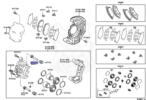47715-22080 - Toyota - PIN, CYLINDER SLIDE - Nengun Performance