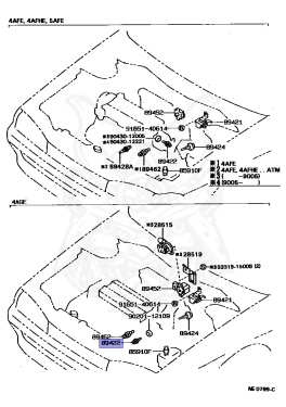 89422-20010 - Toyota - Sensor, Water Temperature (for E.f.i.) - Nengun ...