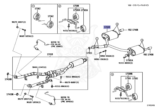 17430-31550 - Lexus - PIPE ASSY, EXHAUST, TAIL - Nengun Performance