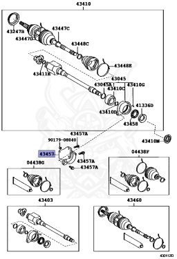 43457-12030 - Toyota - BRACKET, DRIVE SHAFT BEARING - Nengun Performance