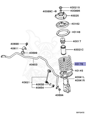 MR333551 - Mitsubishi - SPRING,FR SUSP COIL - Nengun Performance