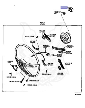 45125-60012 - Toyota - MARK, STEERING WHEEL PAD - Nengun Performance