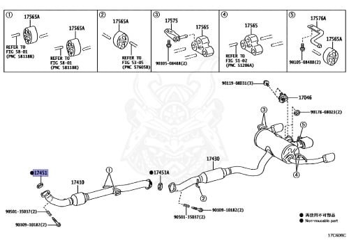 17451-28041 - Toyota - Gasket Exhaust Pipe - Nengun Performance