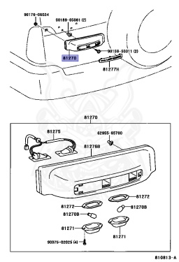 81270-60310 - Toyota - LAMP ASSY, LICENSE PLATE - Nengun Performance