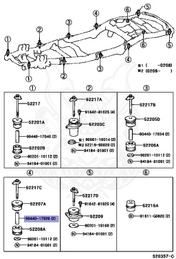 90440-17026 - Toyota - BUSH, STEEL - Nengun Performance