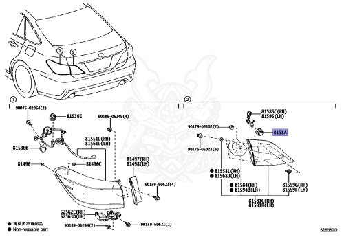 8158A-12260 - Toyota - LED, REAR LAMP - Nengun Performance