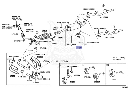 17420-62210 - Toyota - PIPE ASSY, EXHAUST, CENTER - Nengun Performance