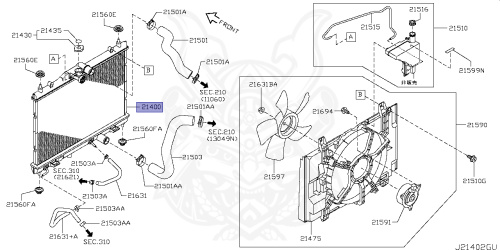 21460-ED000 - Nissan - Radiator Assembly - Nengun Performance
