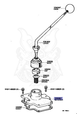 33506-60010 - Toyota - Gearshift lever support - Nengun Performance