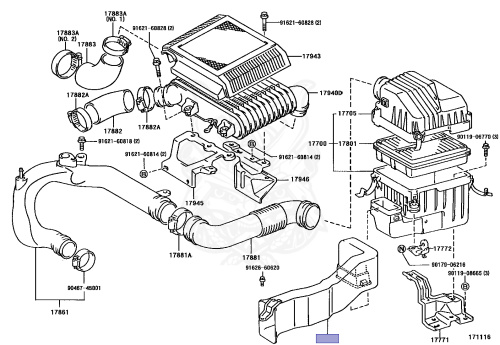 17750-11060 - Toyota - INLET, AIR CLEANER, NO.1 - Nengun Performance