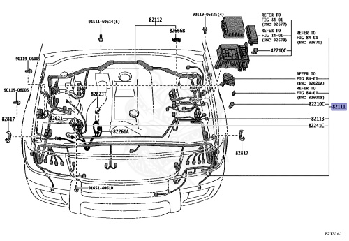 82111-6A080 - Toyota - WIRE, ENGINE ROOM MAIN - Nengun Performance