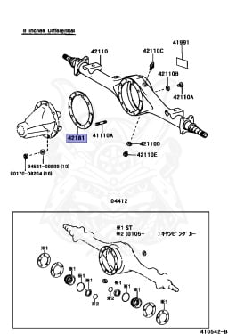 42181-60020 - Toyota - GASKET, REAR DIFFERENTIAL CARRIER - Nengun ...