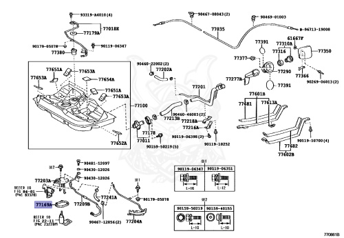 77169-20040 - Toyota - GASKET, FUEL TANK VENT - Nengun Performance