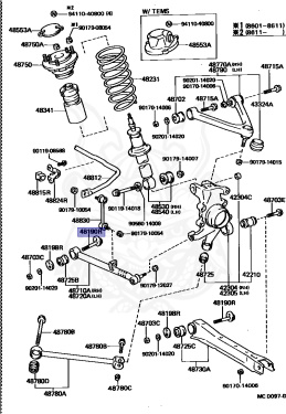 48190-14010 - Toyota - CAMBER ADJUST CAM ASSY - Nengun Performance