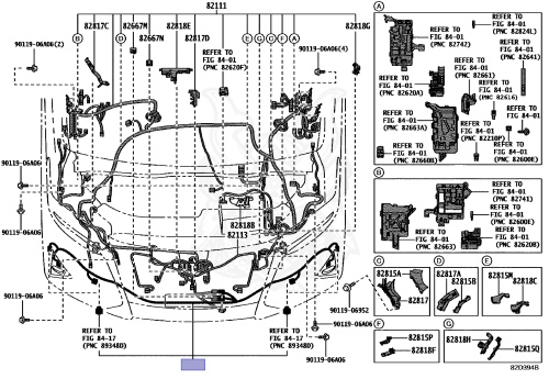 82114-58440 - Toyota - WIRE, ENGINE ROOM, NO.4 - Nengun Performance