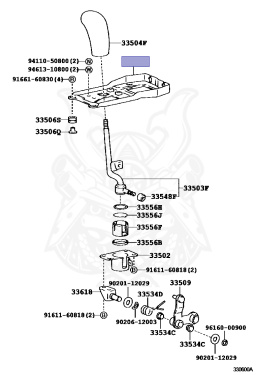 33506-17060 - Toyota - Gearshift lever support - Nengun Performance