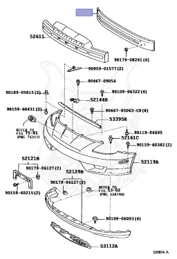 52021-20260 - Toyota - REINFORCEMENT SUB-ASSY, FRONT BUMPER - Nengun ...