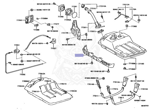 77641-24010 - Toyota - PROTECTOR, FUEL TANK, NO.1 - Nengun Performance