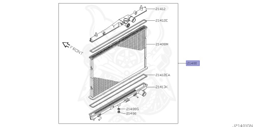 21460-3U500 - Nissan - RADIATOR ASSEMBLY - Nengun Performance
