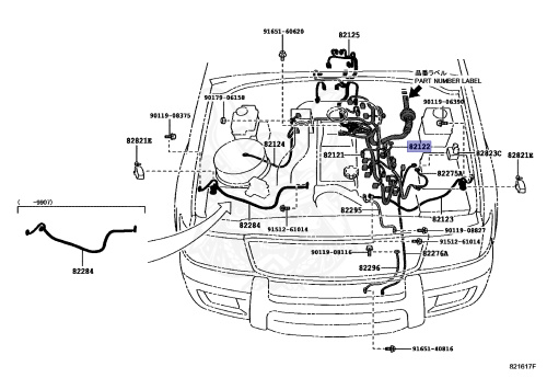 82122-60370 - Toyota - Cable harness - Nengun Performance