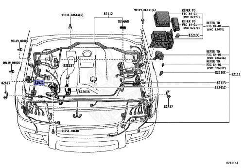 82621-60010 - Toyota - COVER, FUSIBLE LINK - Nengun Performance