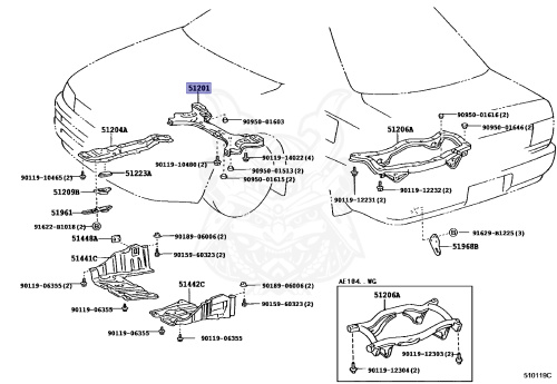 51201-12390 - Toyota - Subframe - Nengun Performance
