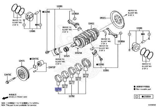 SU003-00160 - Toyota - BEARING, CRANKSHAFT - Nengun Performance