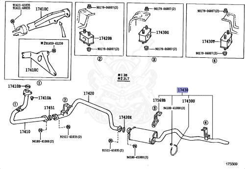 17430-58260 - Toyota - PIPE ASSY, EXHAUST, TAIL - Nengun Performance