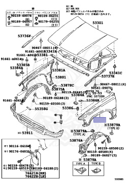 53802-35140 - Toyota - Front fender - Nengun Performance