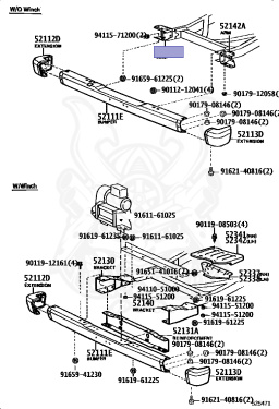 52141-60050 - Toyota - ARM, FRONT BUMPER, UPPER RH - Nengun Performance