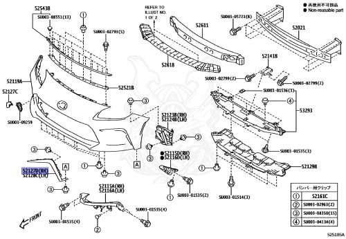 SU003-09256 - Toyota - FRONT BUMPER HOLE COVER, RH - Nengun Performance